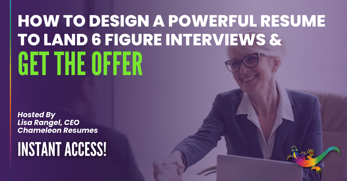 How to Design a Powerful Resume to Land 6-Figure Interviews and Get the ...