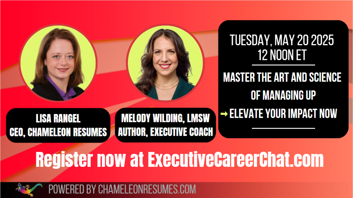 Register for our Executive Career Chat